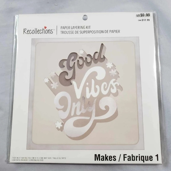 Recollections | Office | Paper Layering Craft Kit Good Vibes Only ...